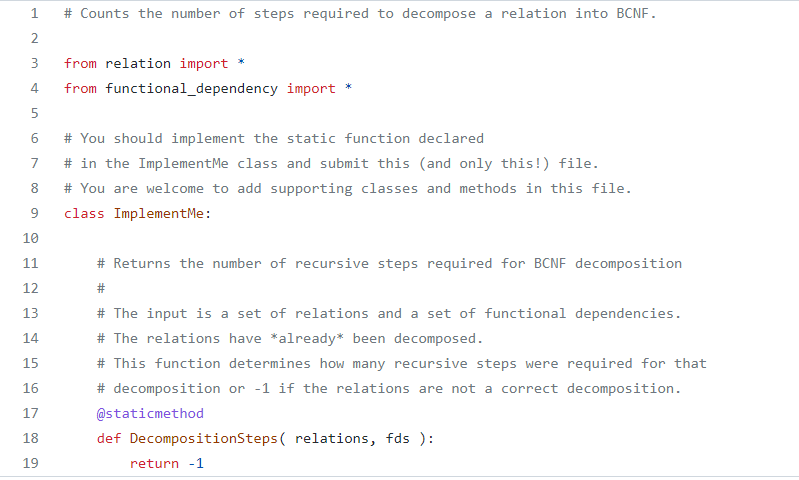 1 # Counts the number of steps required to decompose | Chegg.com