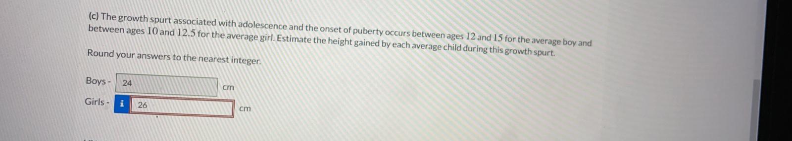 Solved Height velocity graphs are used by endocrinologists | Chegg.com