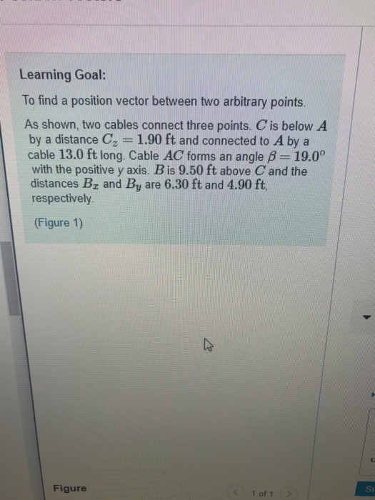 Solved Learning Goal: To find a position vector between two | Chegg.com