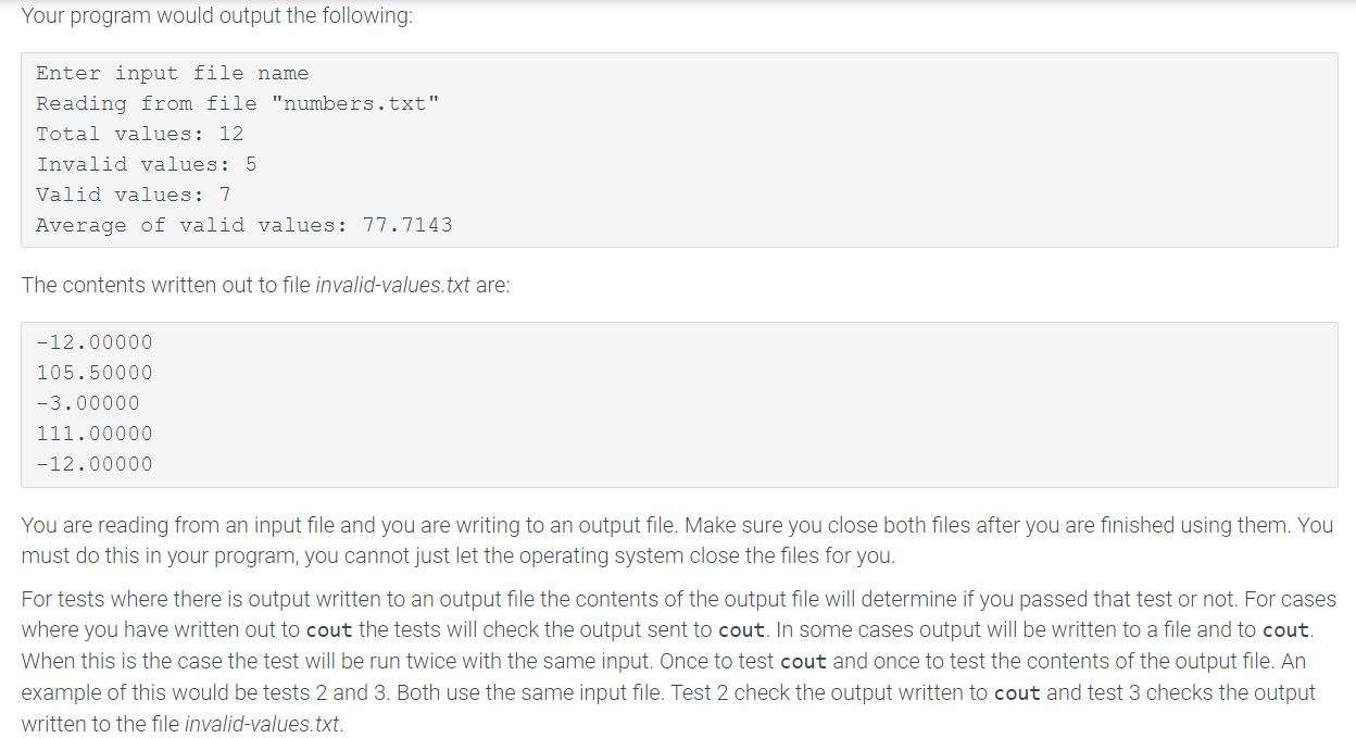 General overview In this program you will be reading | Chegg.com