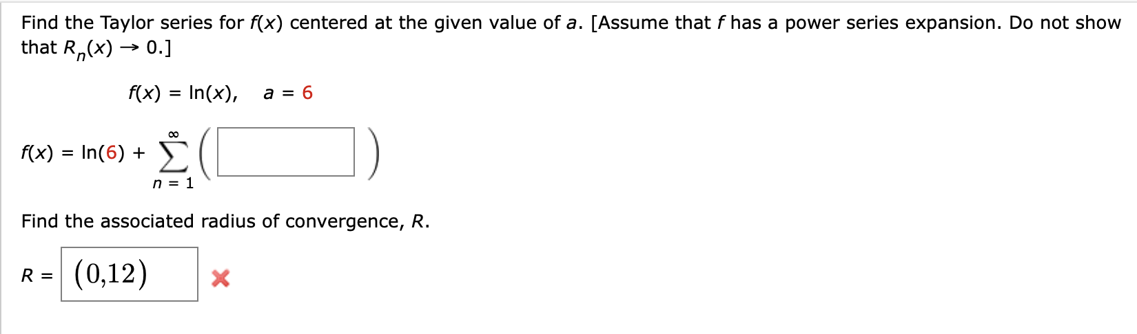 Solved Find the Taylor series for f(x) centered at the given | Chegg.com