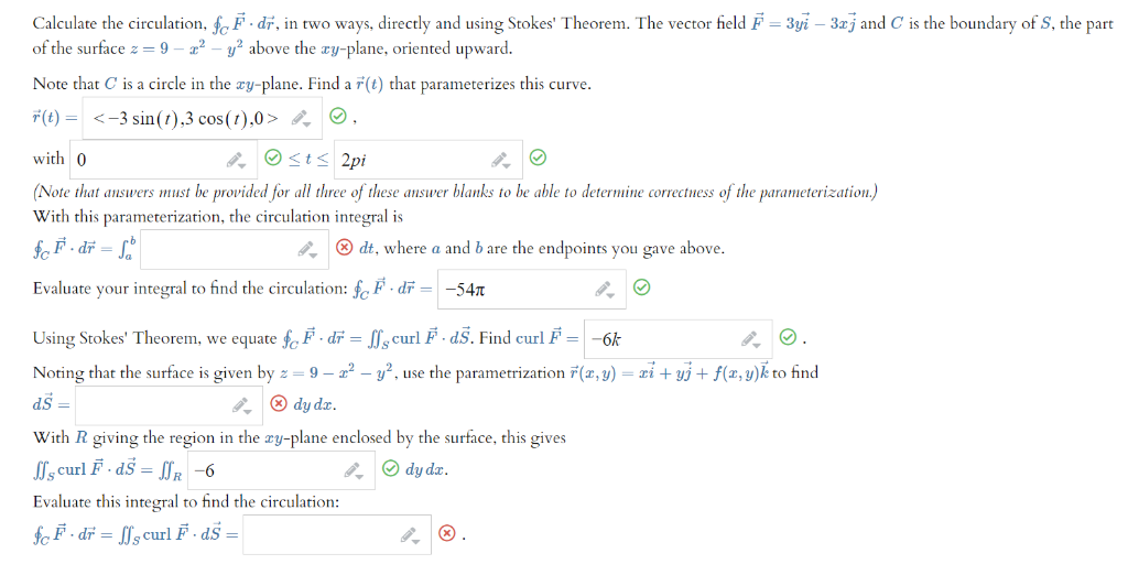 Solved Calculate the circulation, fF-dr, in two ways, | Chegg.com