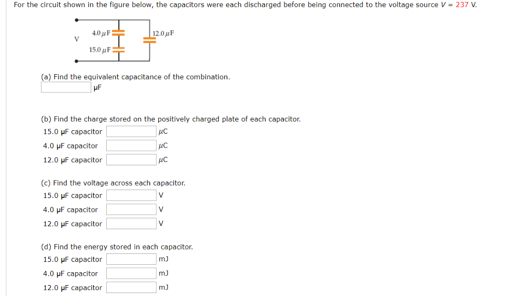 Solved For the circuit shown in the figure below, the | Chegg.com