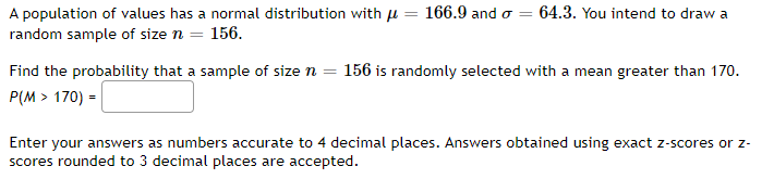 Solved A population of values has a normal distribution with | Chegg.com
