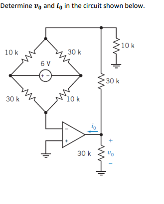 Solved by an EXPERT Determine v0 ﻿and i0 in ﻿the circuit shown below. | Chegg.com