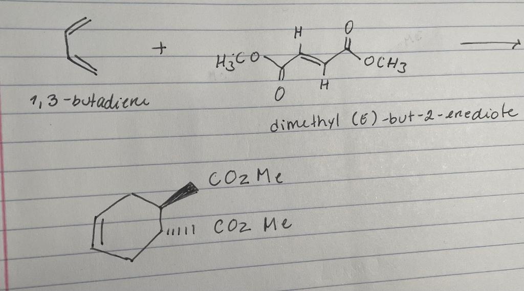 Solved 1,3-butadien + 4111 д H CO H cozme сог me О MC ОСНЗ Н | Chegg.com
