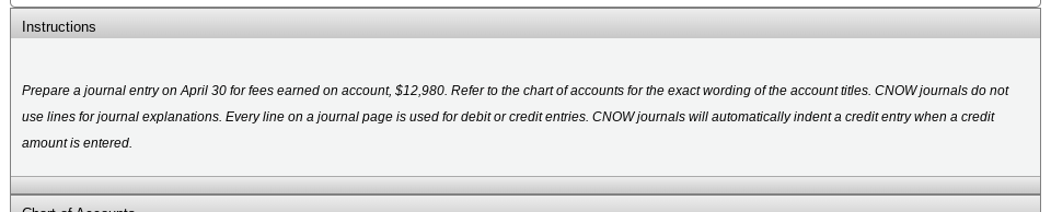Solved Prepare a journal entry on April 30 for fees earned | Chegg.com
