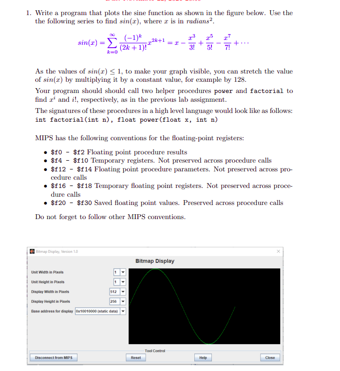 Write function sin(x) using taylor expansion and plot | Chegg.com
