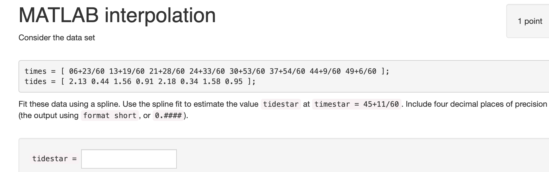Solved MATLAB expressions 10 2 31 1 1 0 9 xx=1 (1 8 0) What | Chegg.com