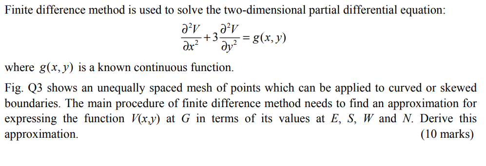 Solved Finite difference method is used to solve the | Chegg.com
