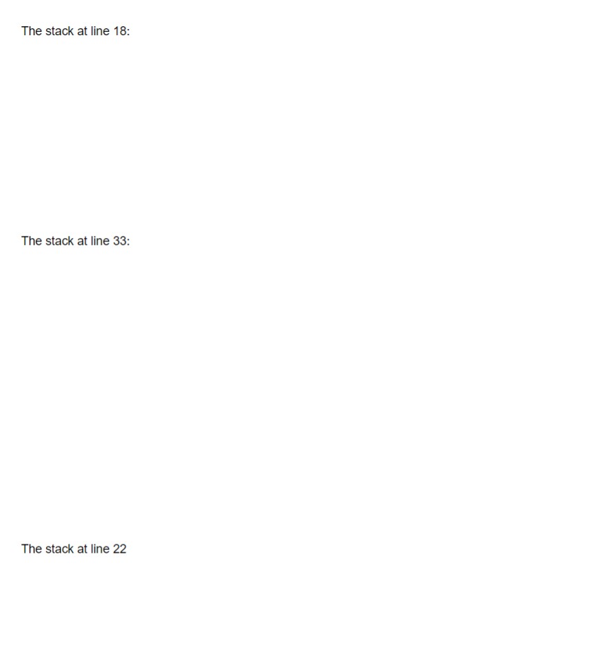 Solved Problem 2: Diagram the call stack for the following | Chegg.com