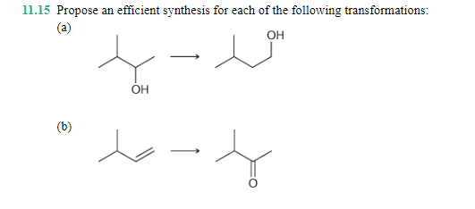 Solved 11.15 Propose an efficient synthesis for each of the | Chegg.com
