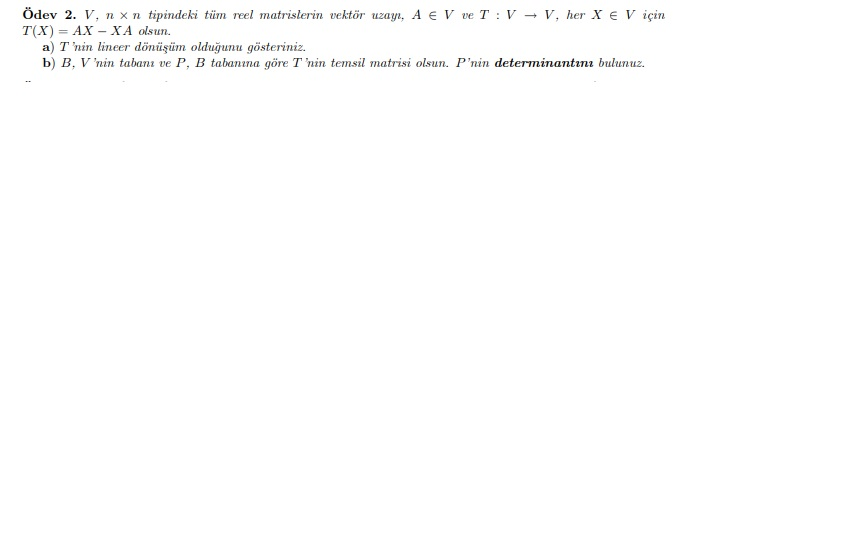 Solved V is a vector space for all n x n type | Chegg.com