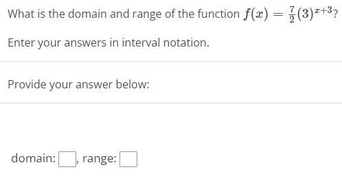 Solved What is the domain and range of the function | Chegg.com