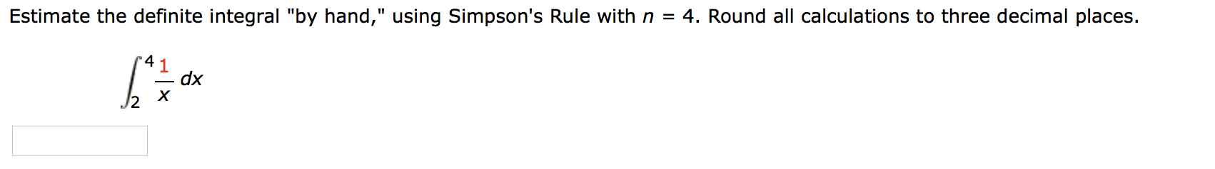 Solved Estimate the definite integral "by hand," using | Chegg.com