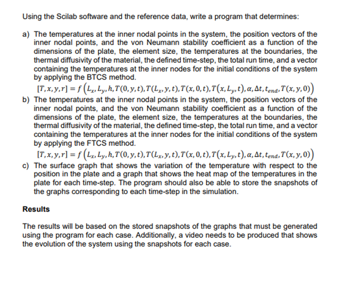 Solved Use Scilab Or Matlab I Just Need The Answers And The 1071