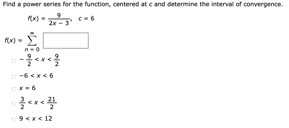 Solved Find a power series for the function, centered at c | Chegg.com