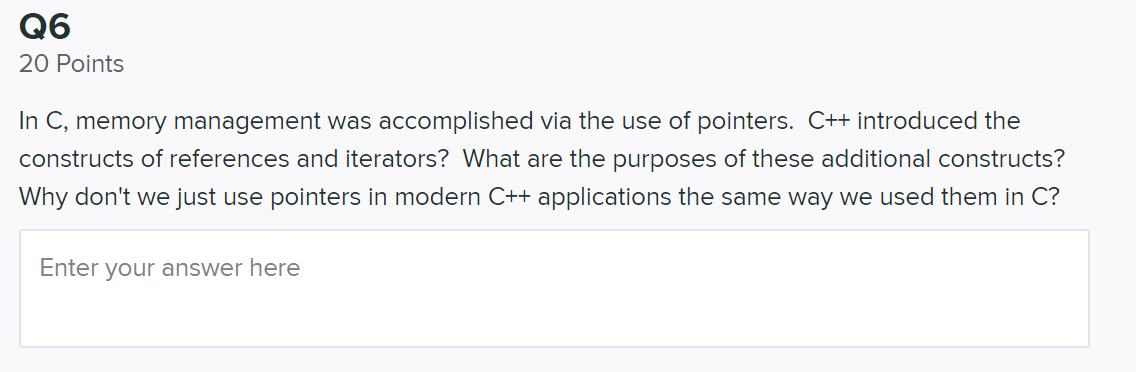 Solved Q6 20 Points In C, memory management was accomplished | Chegg.com