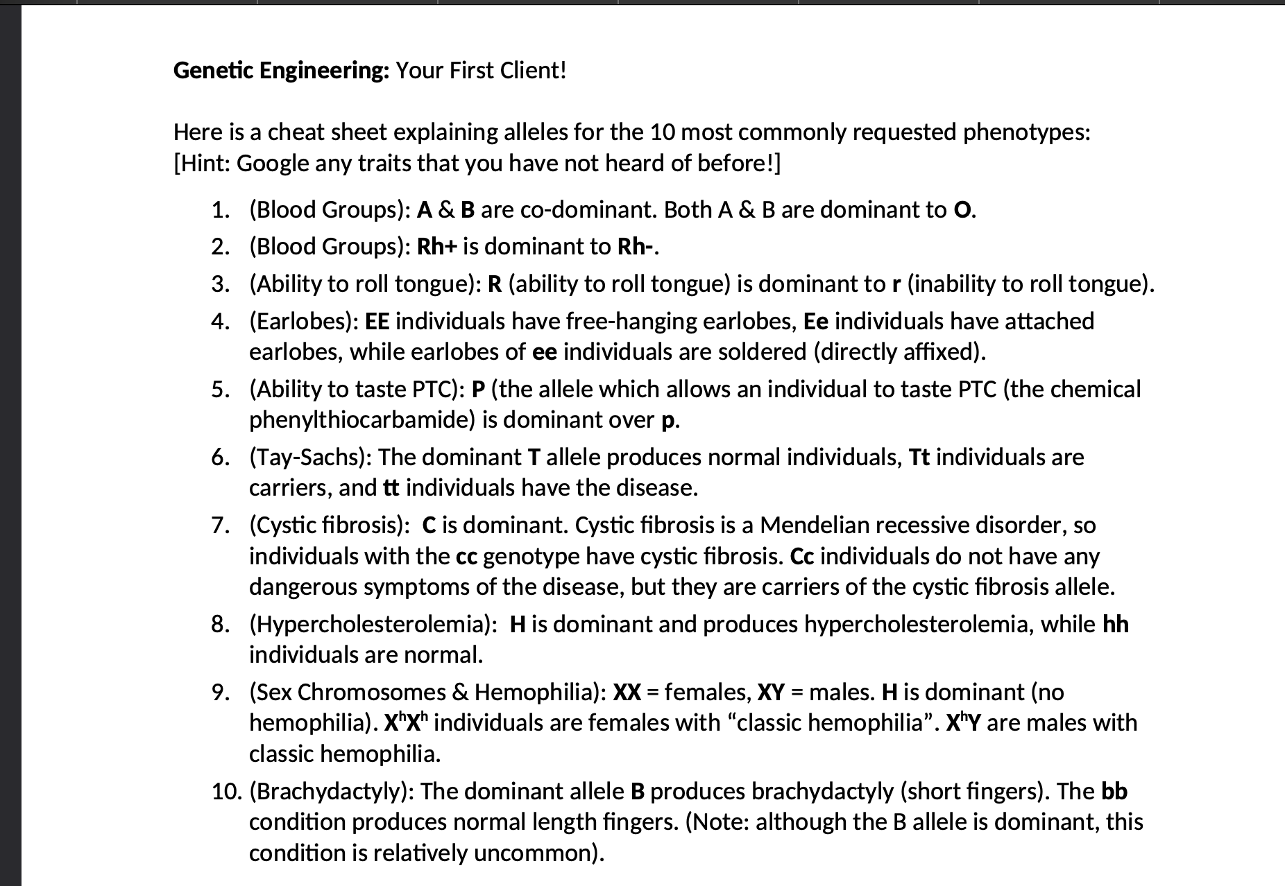 Solved BIOL 1101: Fundamentals of Biology Mendelian Heredity | Chegg.com