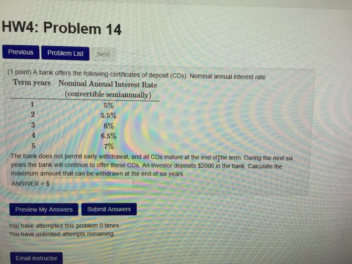 Solved HW4: Problem 14 PreviousProblem List Next (1 point) A | Chegg.com