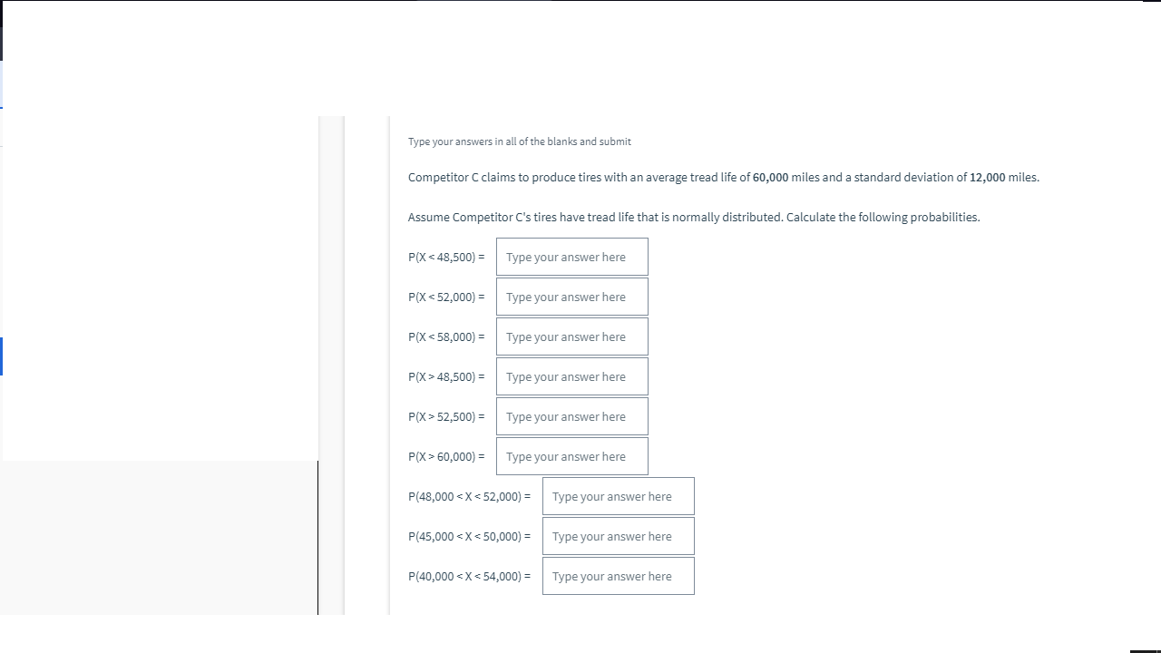Solved Type your answers in all of the blanks and submit | Chegg.com