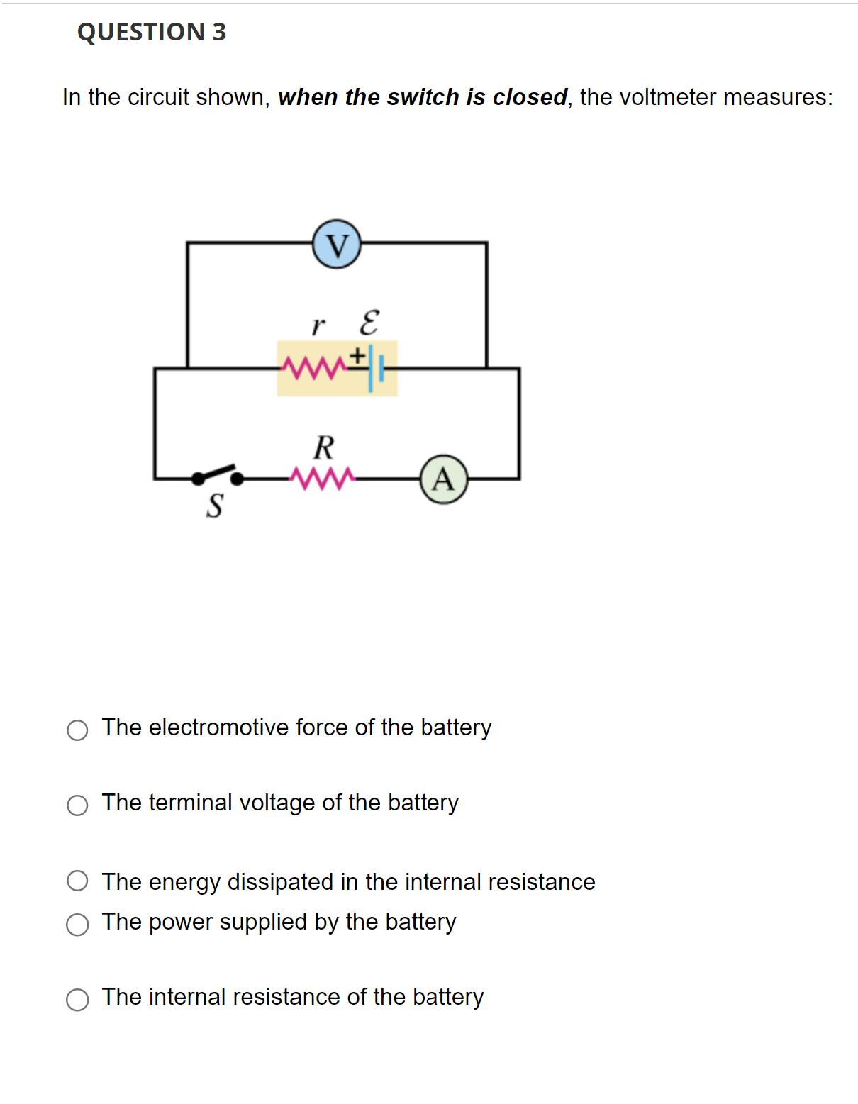 Solved QUESTION 3In the circuit shown, when the switch is | Chegg.com