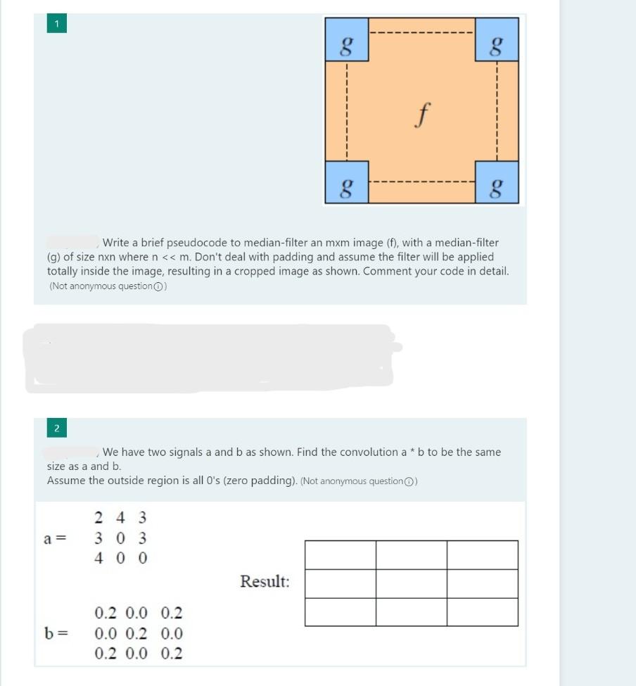 Write A Brief Pseudocode To Median Filter An M×m 