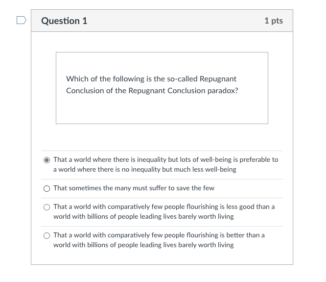 Solved Which of the following is the so-called Repugnant | Chegg.com
