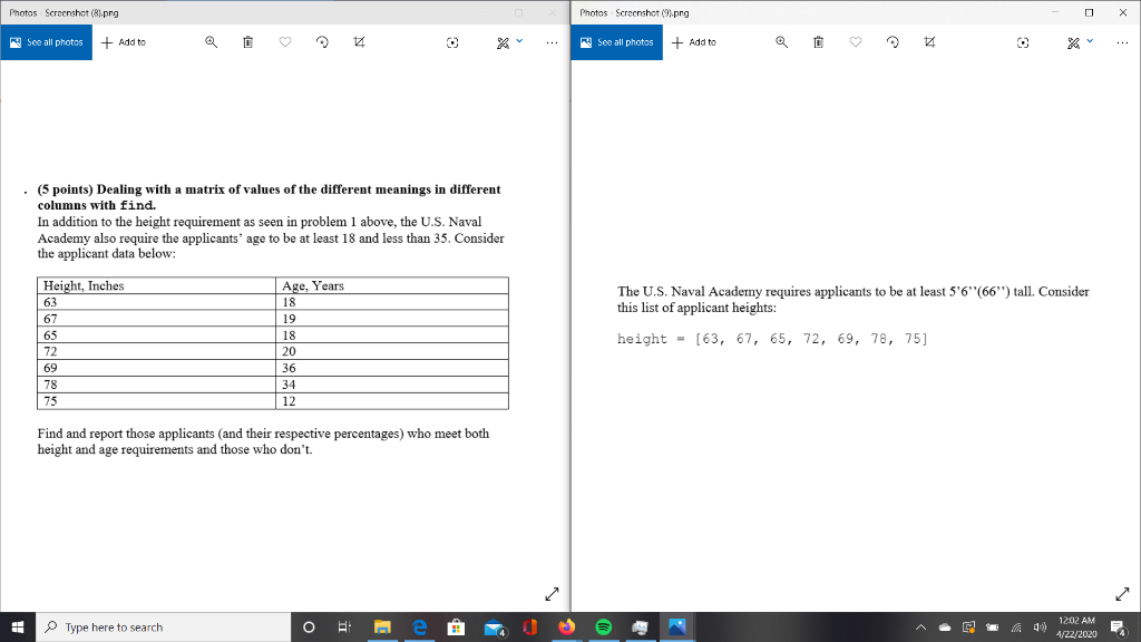 Solved Photos Screenshot (8).png Photos Screenshot (9).png O | Chegg.com