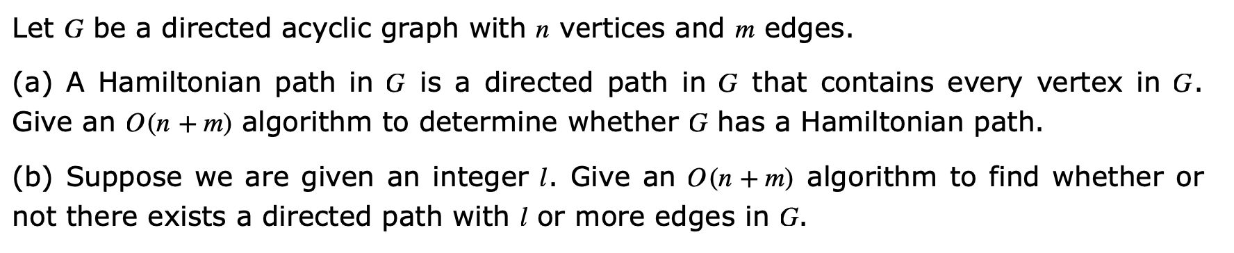 Solved Let G be a directed acyclic graph with n vertices and | Chegg.com