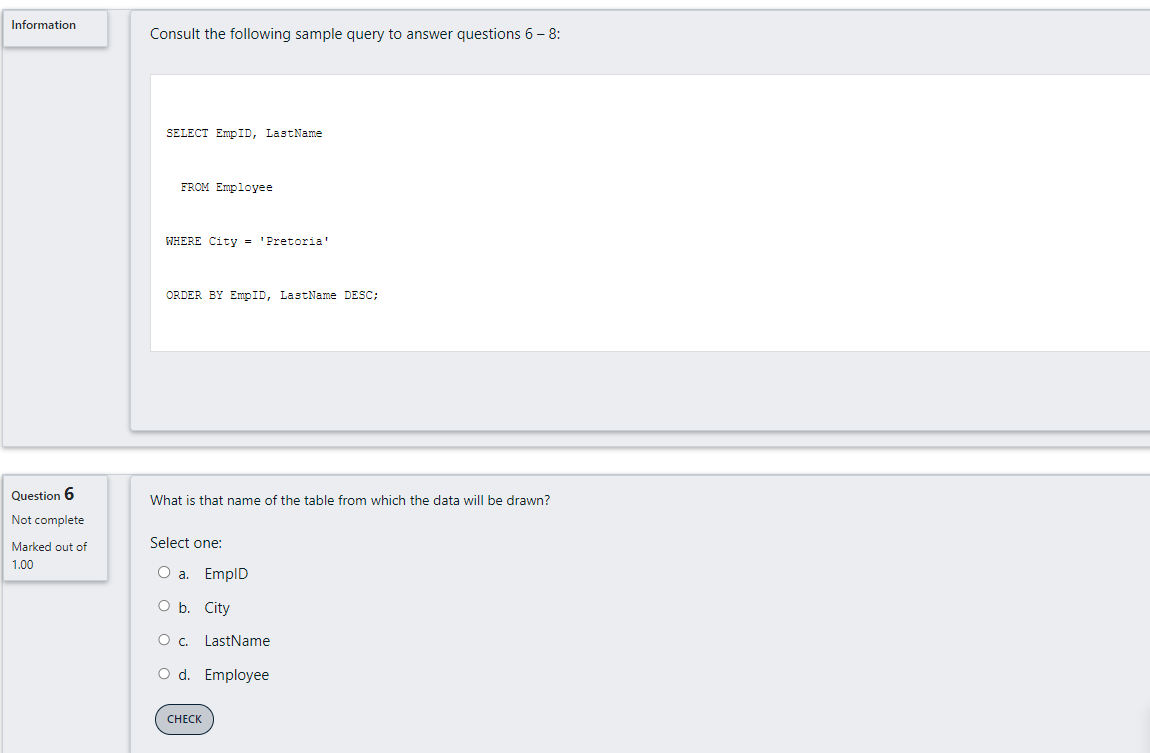 Solved Consult the following sample query to answer | Chegg.com