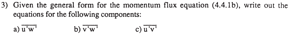 Solved From “An Introduction to Boundary Layer Meteorology” | Chegg.com