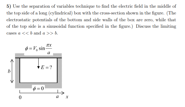 Solved 5 Use The Separation Of Variables Technique To Find