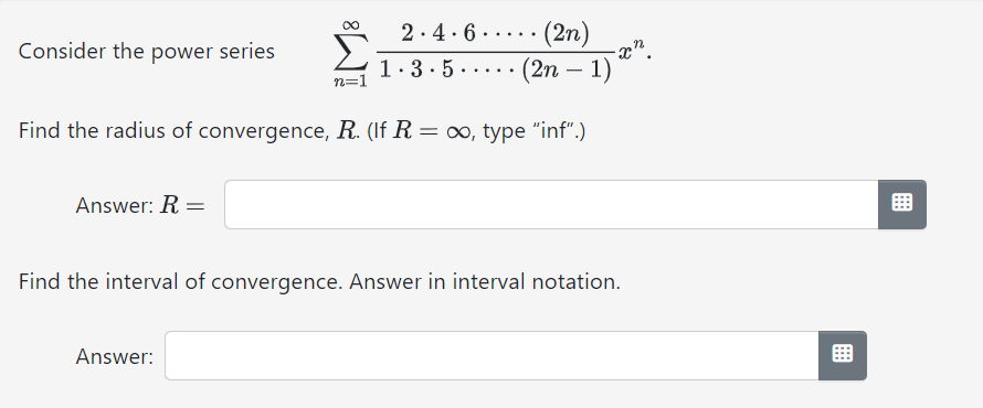 Solved Consider the power series | Chegg.com