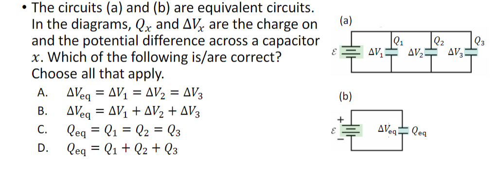 Solved The circuits (a) ﻿and (b) ﻿are equivalent circuits.In | Chegg.com