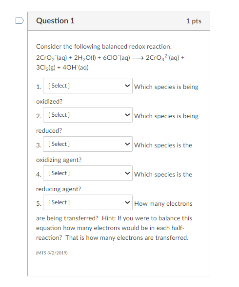 Solved Balance the following acidic skeleton reaction and | Chegg.com
