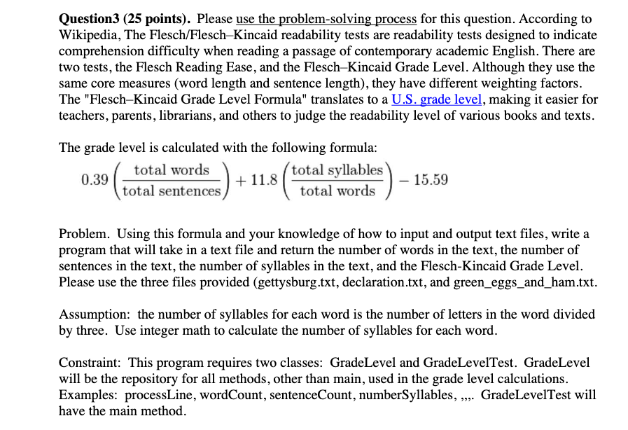 Solved Question3 (25 points). Please use the problem-solving | Chegg.com Solved Question3 (25 points). Please use the problem-solving | Chegg.com