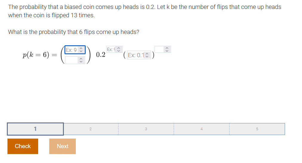 Solved The probability that a biased coin comes up heads is | Chegg.com