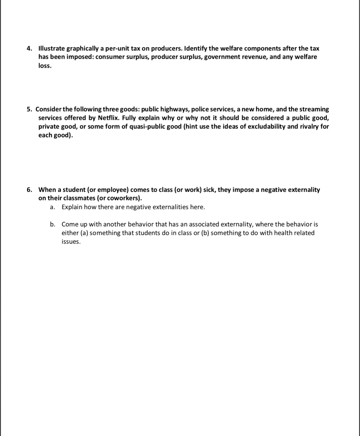 Solved 4. Illustrate graphically a per-unit tax on | Chegg.com