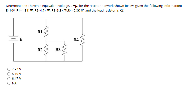 Solved Determine the Thevenin equivalent voltage, E TH, for | Chegg.com