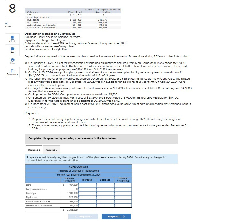 Solved Problem 11-2 (Algo) ﻿Comprehensive problem; Chapters | Chegg.com