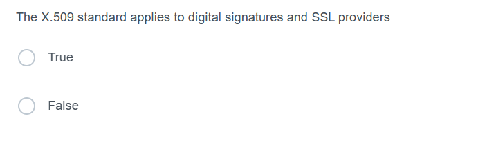 Solved The X.509 standard applies to digital signatures and | Chegg.com