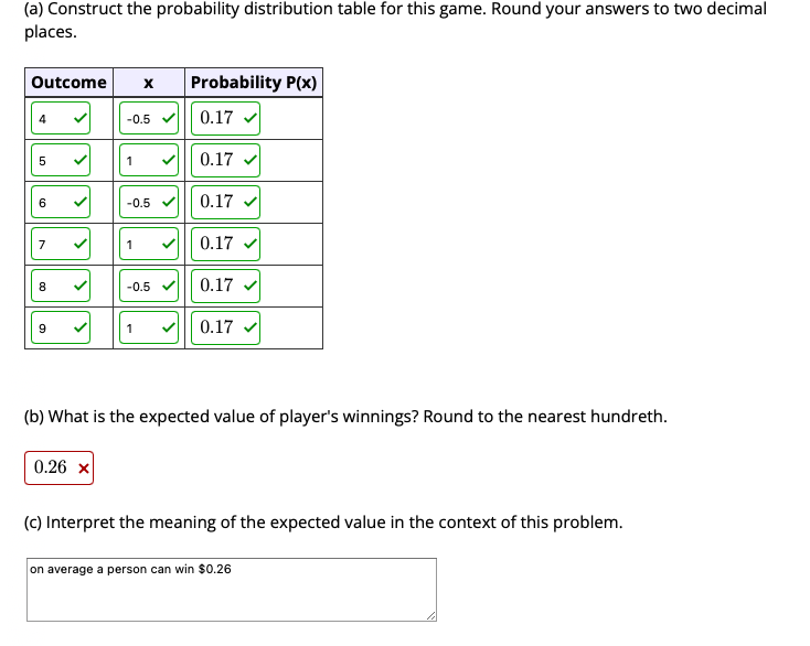 Solved (a) Construct the probability distribution table for | Chegg.com