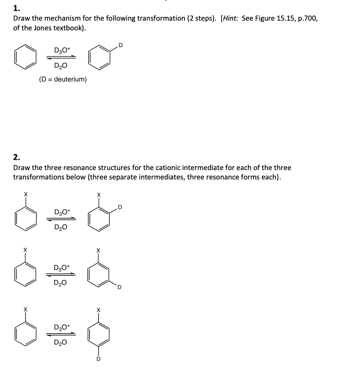 Solved 1. Draw the mechanism for the following | Chegg.com
