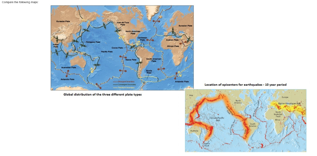 Solved Part A Types of convergent plate boundaries Identify | Chegg.com