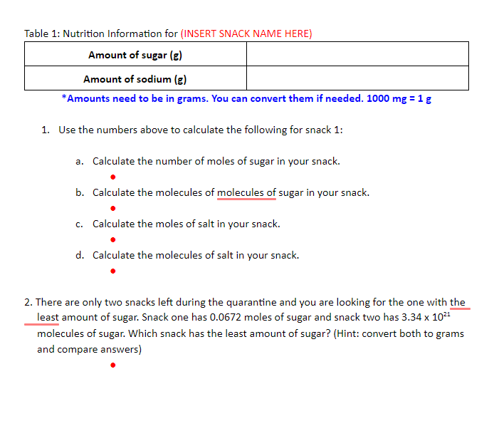 Solved $15.S1 Remote Learning Molar Conversions Activity In | Chegg.com