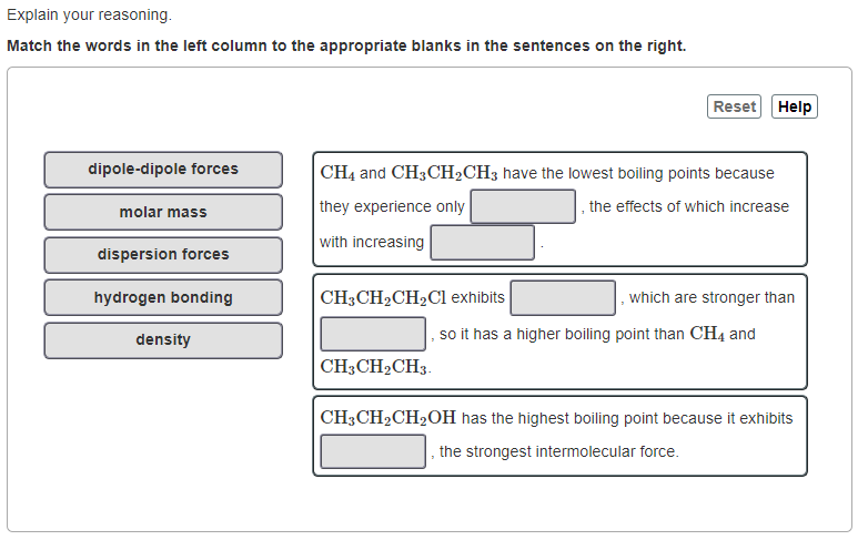 Solved Explain your reasoning. Match the words in the left | Chegg.com