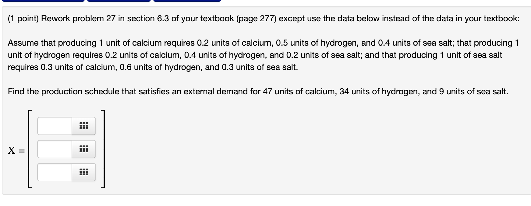 Solved 1 Point Rework Problem 27 In Section 6 3 Of Your