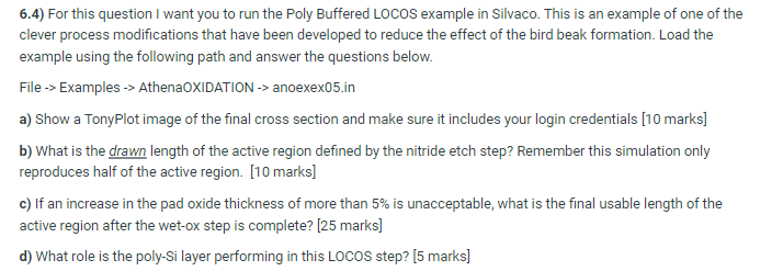 6.4) For this question I want you to run the Poly | Chegg.com