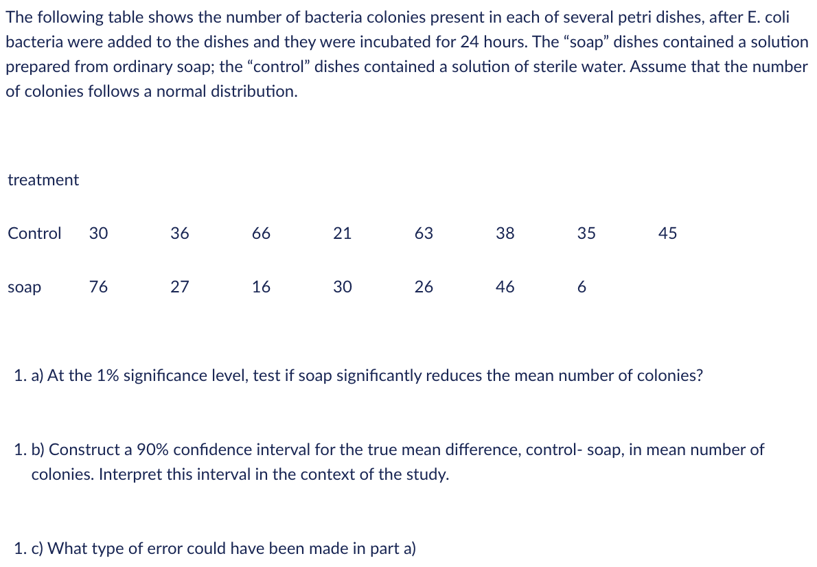 Solved 1) PLEASE use R/RCommander for calculating | Chegg.com